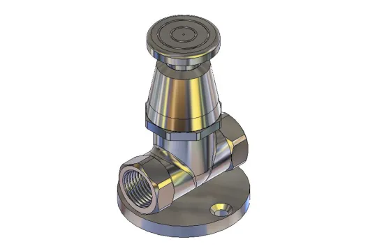 Enware Foot Operated Stop Tap 90 Degree - (BUB268) | Bentons Specify