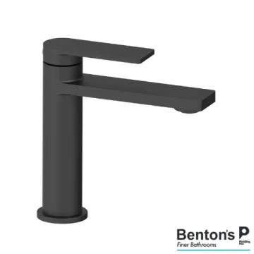 Peak Flat Basin Mixer Matte Black LF - (PBS2001MBLF) | Bentons Specify